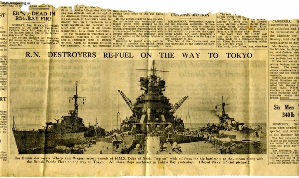 HMS Wager and HMS Whelp refuelling | HMS Wager